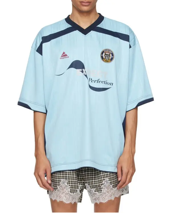 Martine Rose V-neck Football T-shirt