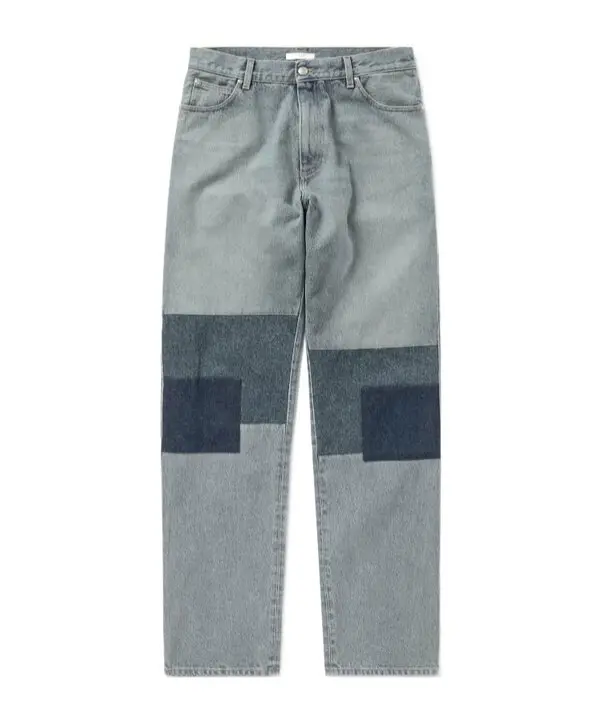 1989 STUDIO Patchwork Straight-leg Jeans - Light Blue