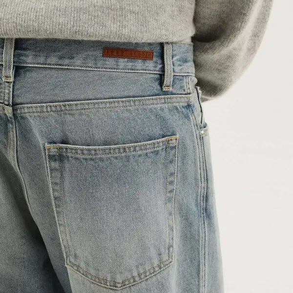 1989 STUDIO Patchwork Straight-leg Jeans - Light Blue