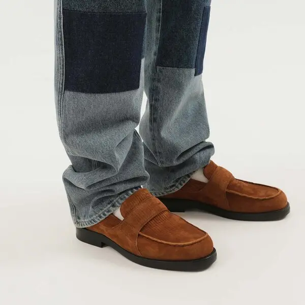 1989 STUDIO Patchwork Straight-leg Jeans - Light Blue