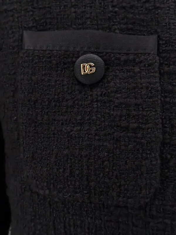 Dolce & Gabbana Dg Button Detailed Cropped Jacket