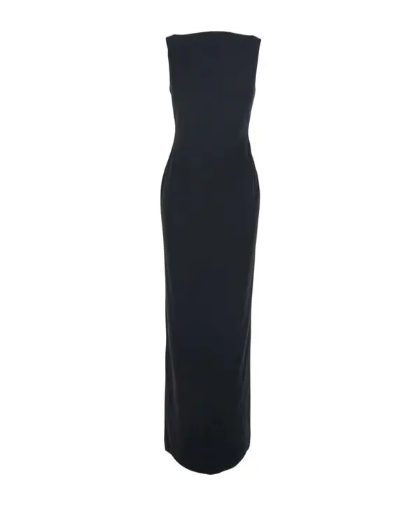 Solace London Square Neck Cut-out Dress - Black