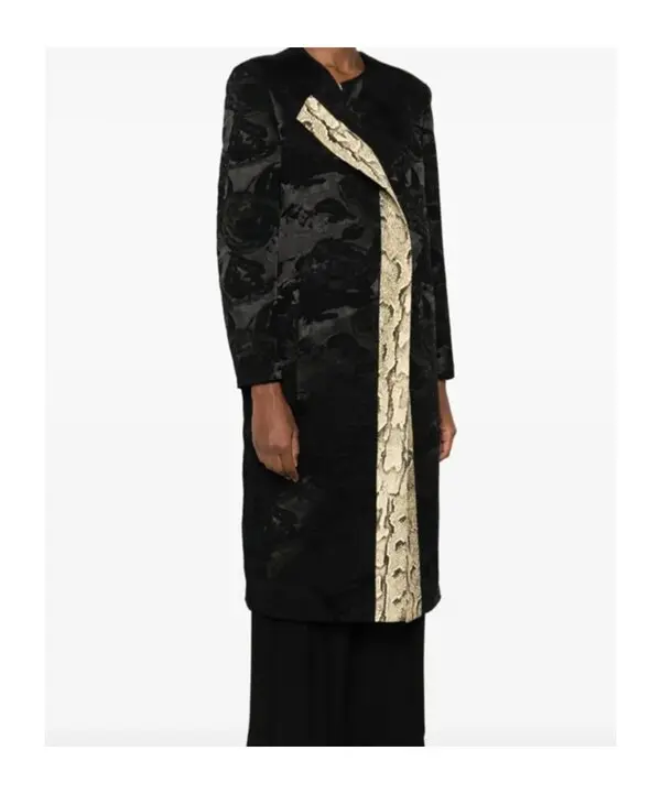 Dries Van Noten Long Sleeve Graphic Pattern Coat