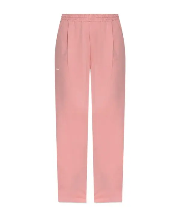 PANGAIA Wide Leg Track Pants With Elastic Waistband - Pink