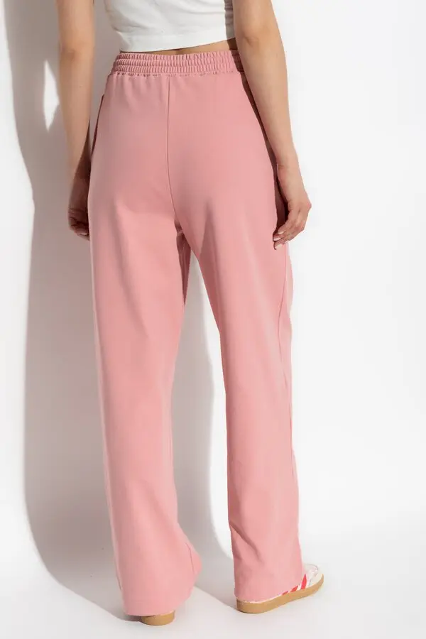 PANGAIA Wide Leg Track Pants With Elastic Waistband - Pink