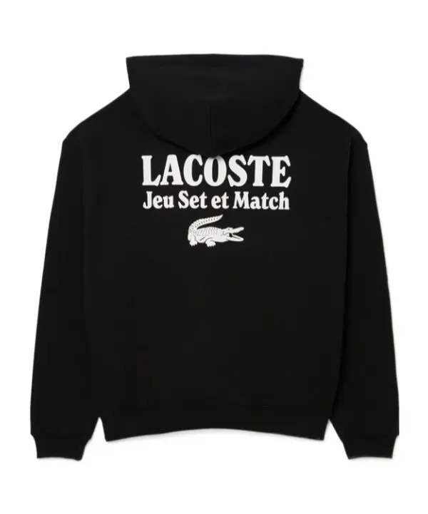 Lacoste Logo Printed Drawstring Hoodie