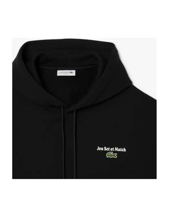 Lacoste Logo Printed Drawstring Hoodie
