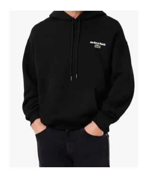 Lacoste Logo Printed Drawstring Hoodie