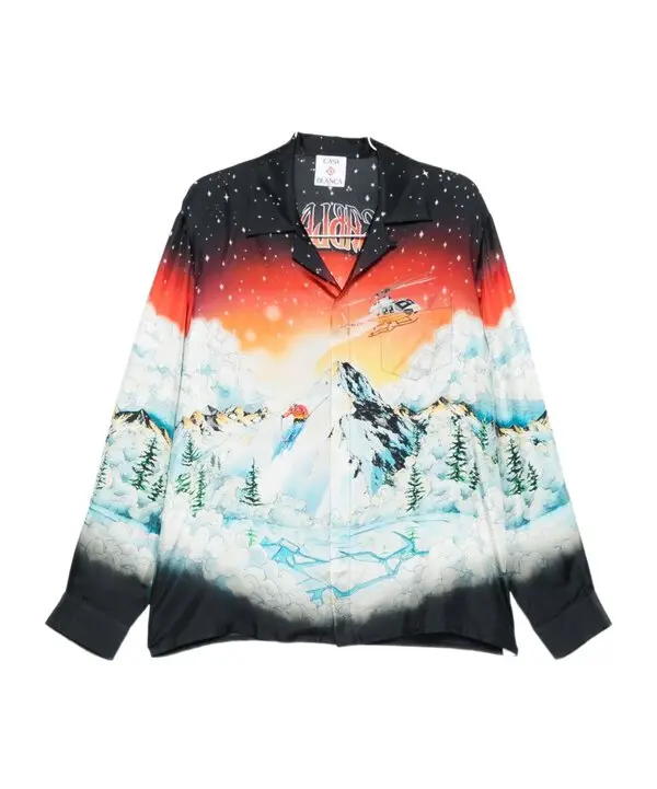 Casablanca Printed Long-sleeve Shirt