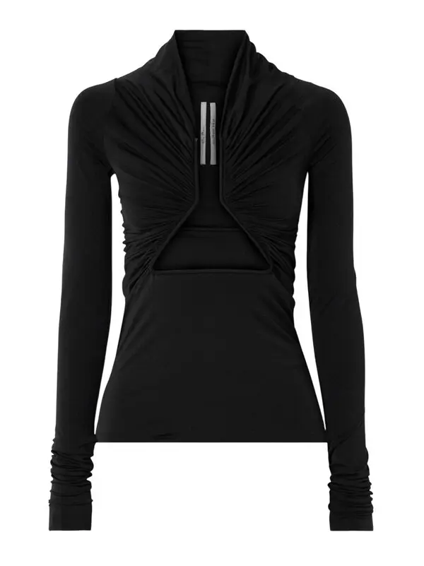 Rick Owens Long Sleeve Cut-out Top
