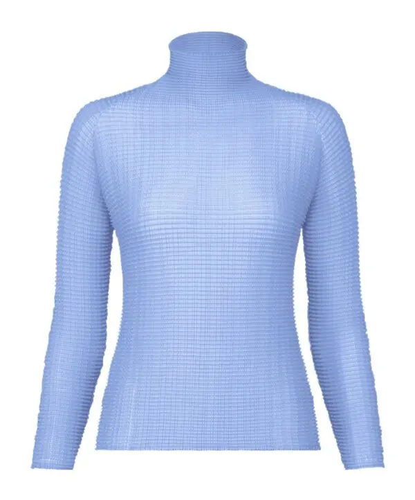Issey Miyake Pleats 66 Blouse - Light Blue