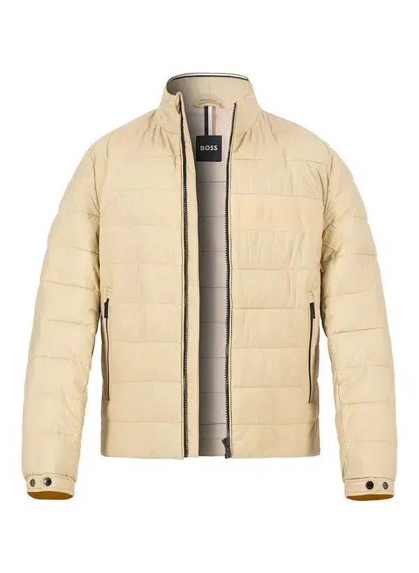 Hugo Boss High Collar Long Sleeve Cotton Coat