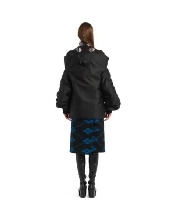 Prada Off-shoulder Padded Re-nylon Jacket