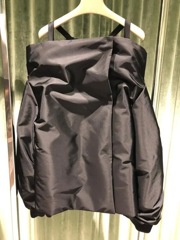 Prada Off-shoulder Padded Re-nylon Jacket