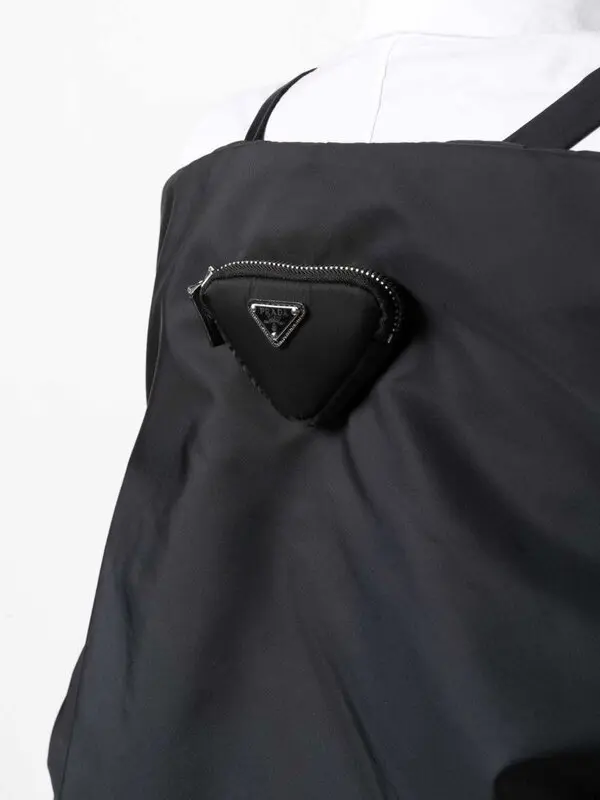 Prada Off-shoulder Padded Re-nylon Jacket