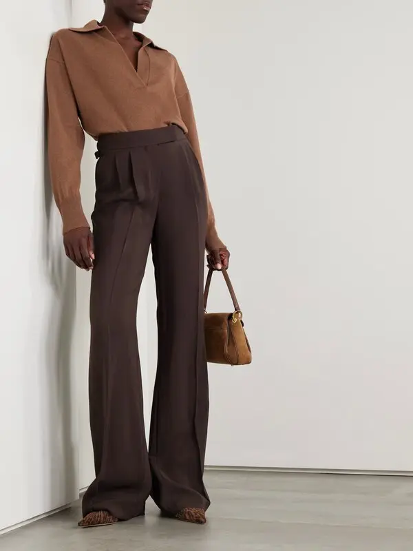 TOM FORD Polo Collar Cashmere Sweater - Brown