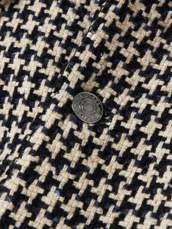 FRAME Houndstooth Tweed Casual Jacket