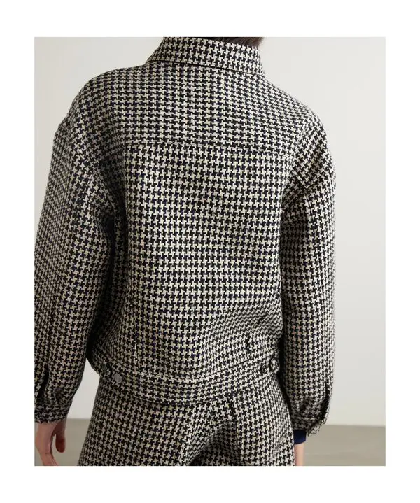 FRAME Houndstooth Tweed Casual Jacket