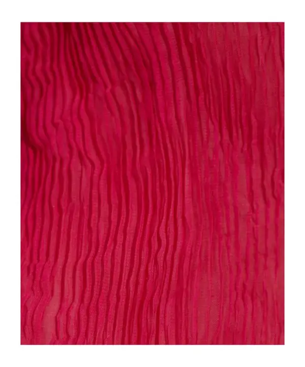 Issey Miyake Chiffon Twist 1 Long Sleeve Top - Fuchsia