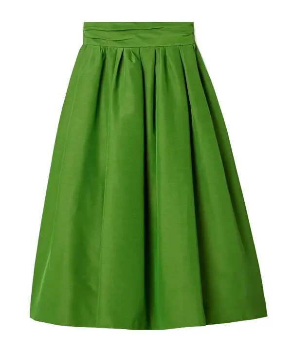 Carolina Herrera Pleated Midi Skirt