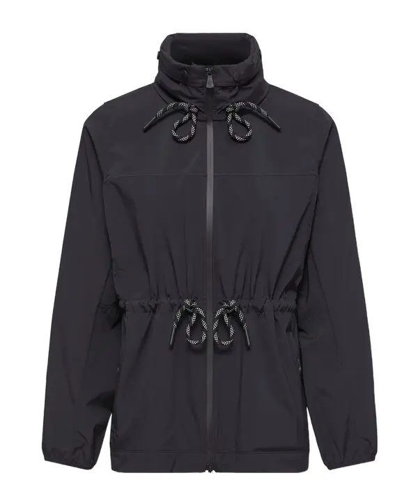 Moncler Soulare Hooded Jacket With Drawstring Closure - Black