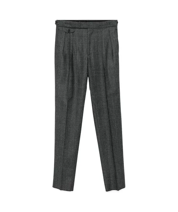 Tagliatore Pavel Check Pattern Tailored Trousers