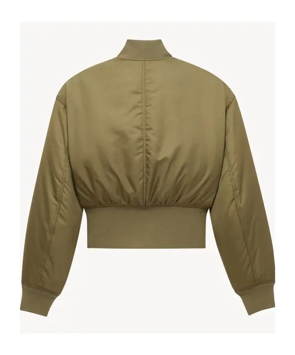 Saint Laurent Zip-up Padded Bomber Jacket - Green