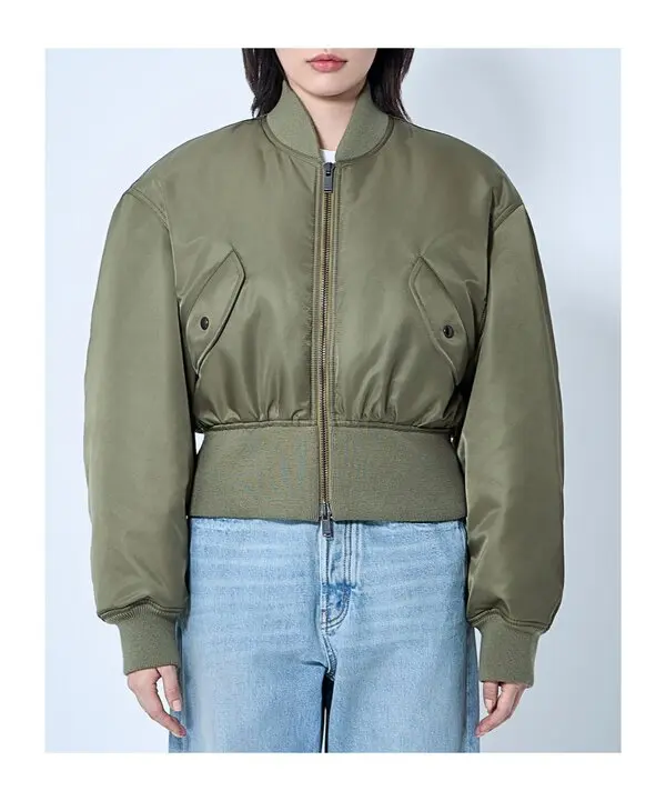 Saint Laurent Zip-up Padded Bomber Jacket