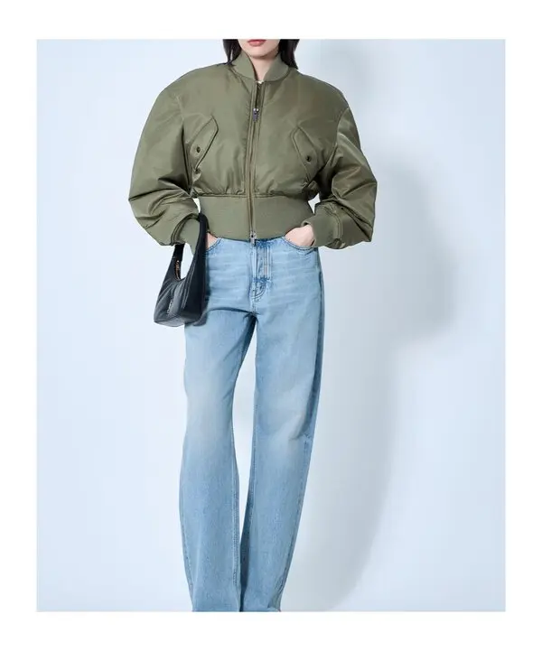 Saint Laurent Zip-up Padded Bomber Jacket
