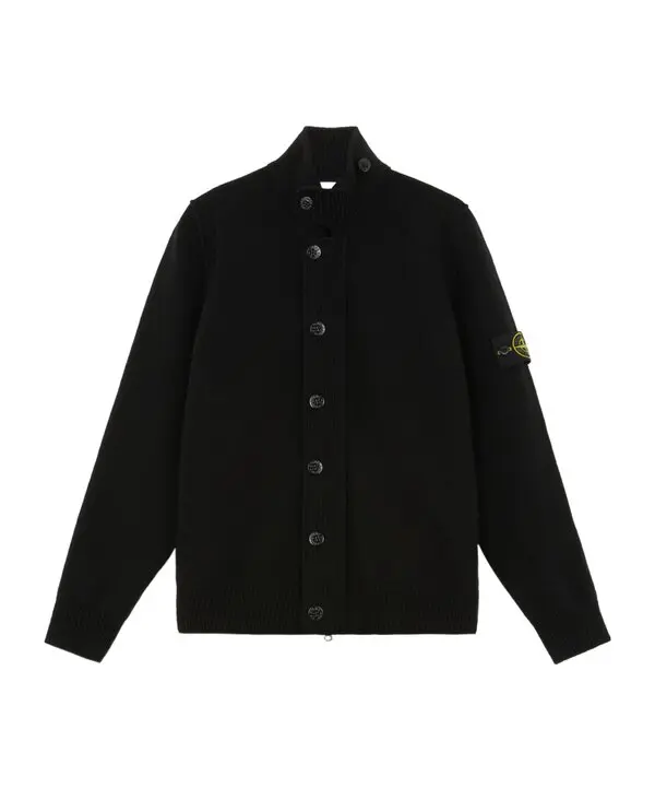 Stone Island High-neck Buttoned Cardigan