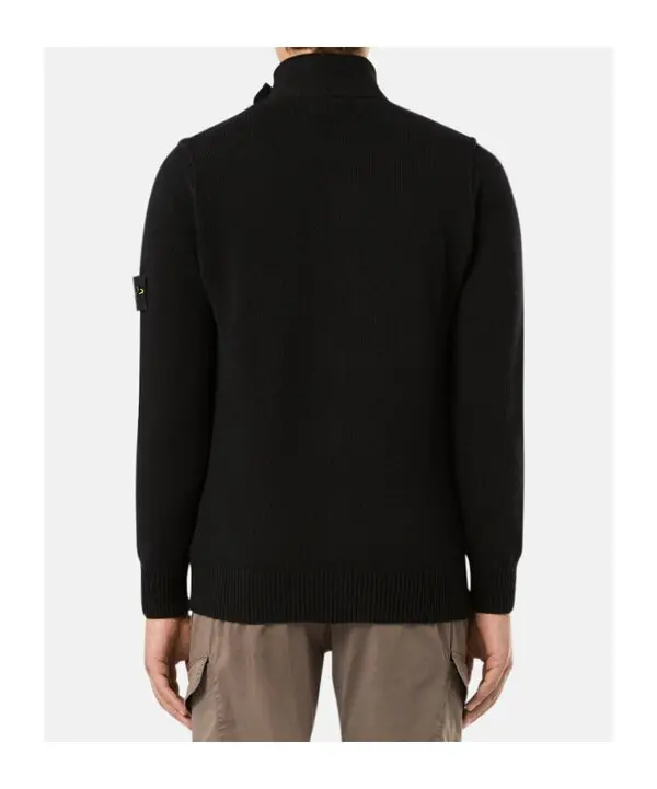 Stone Island High-neck Buttoned Cardigan
