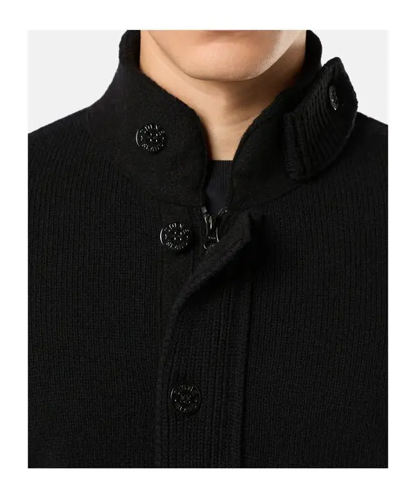 Stone Island High-neck Buttoned Cardigan
