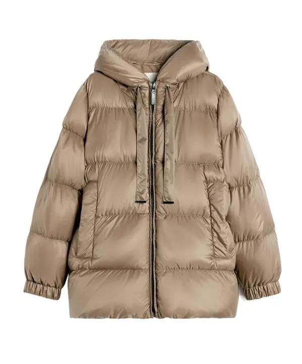Max Mara Down Jacket In Water-repellent Canvas