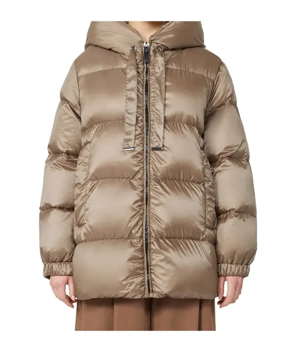 Max Mara Down Jacket In Water-repellent Canvas