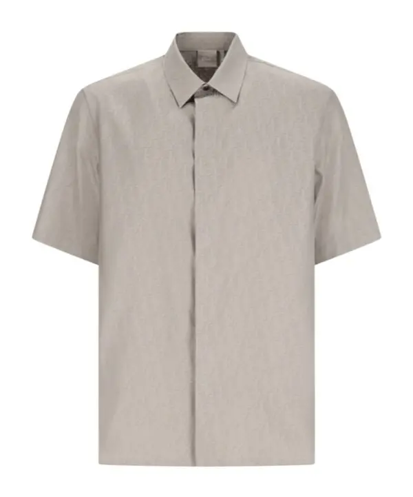 Dior Monogram Short-sleeve Shirt - Gray