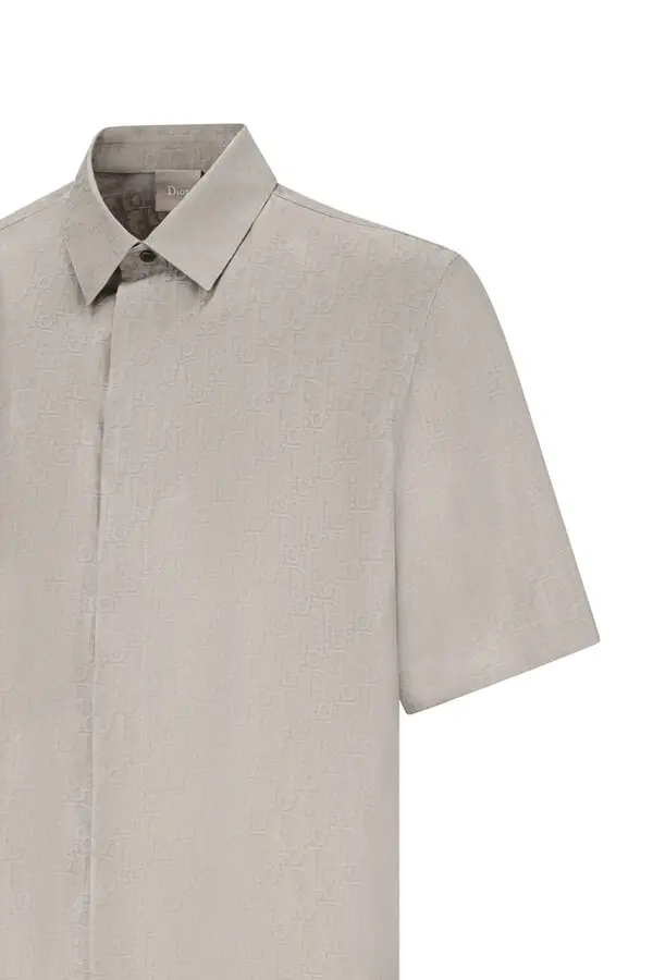 Dior Monogram Short-sleeve Shirt - Gray
