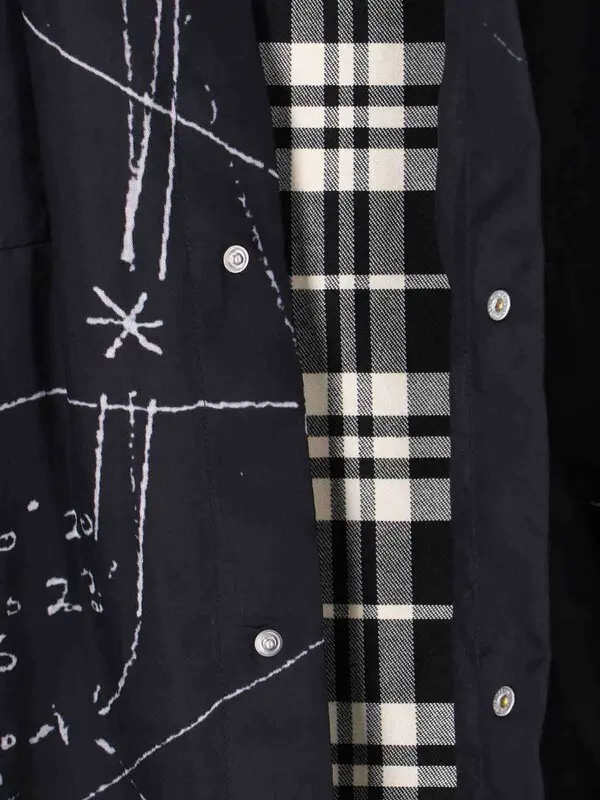 Rick Owens Larry Check Panel Shirt