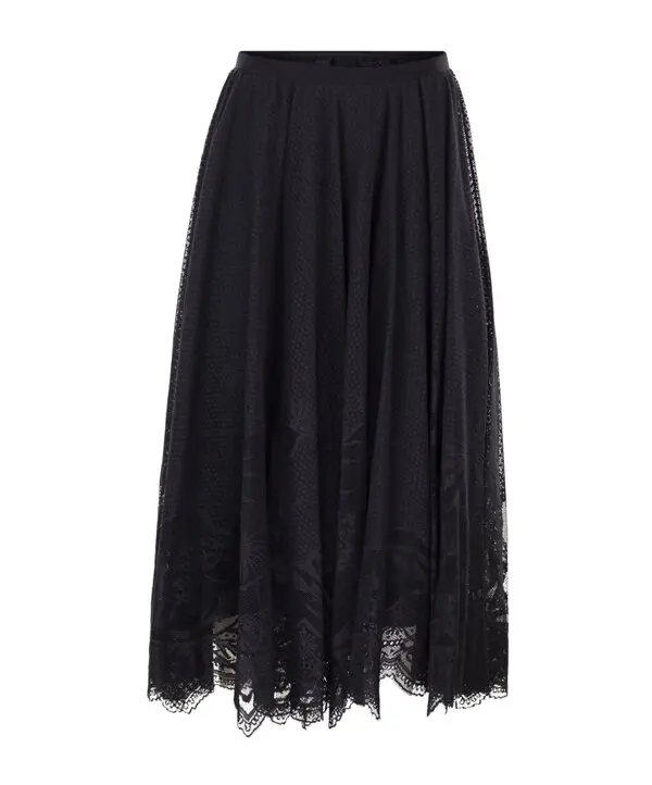 Fabiana Filippi Lace Flared Skirt