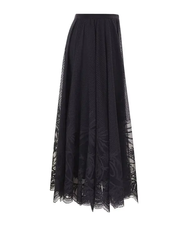 Fabiana Filippi Lace Flared Skirt