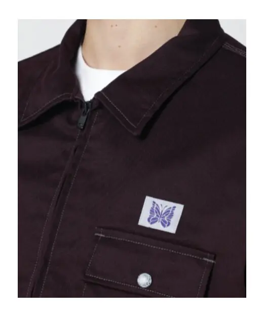 Needles Zipped Logo Patch Jacket - Black