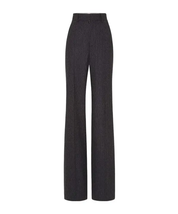 Dsquared2 High Waist Bianca Flared Pants - Black