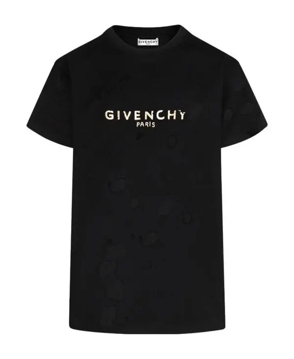 Givenchy Vintage Logo Print T-shirt - Black