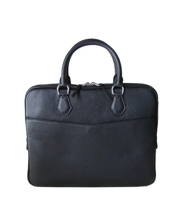 Dunhill Logo Handheld Bag - Black