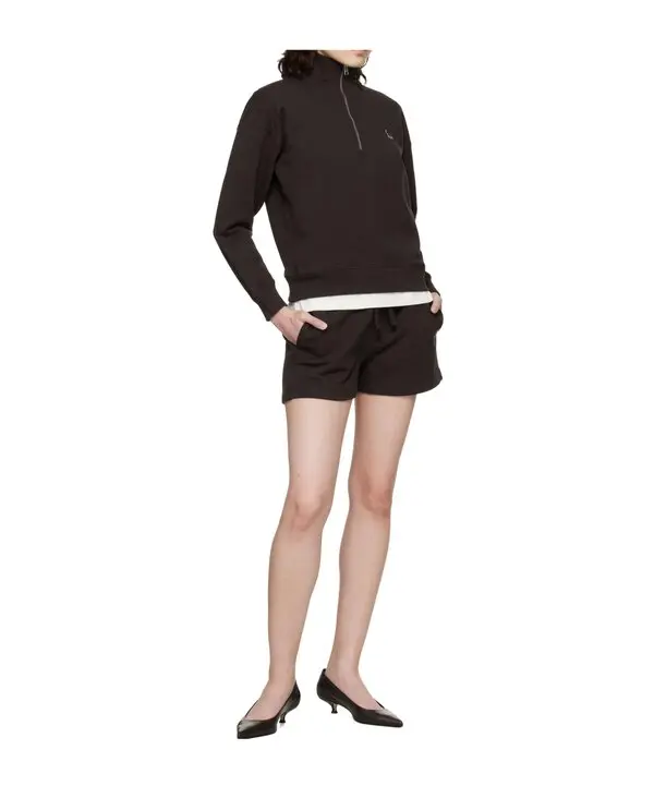 Maison Kitsuné Baby Fox Half Zip Sweatshirt - Black