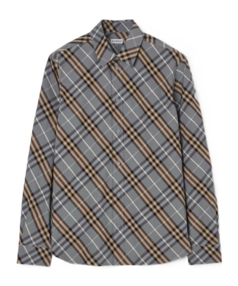 Burberry Regular Fit Check Shirt - Wave Blue