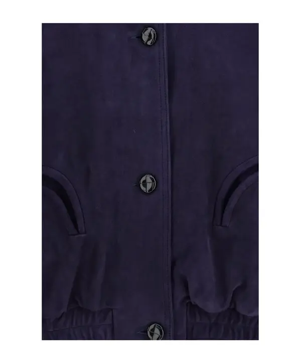 BLAZÉ MILANO Suede Bomber Jacket - Black