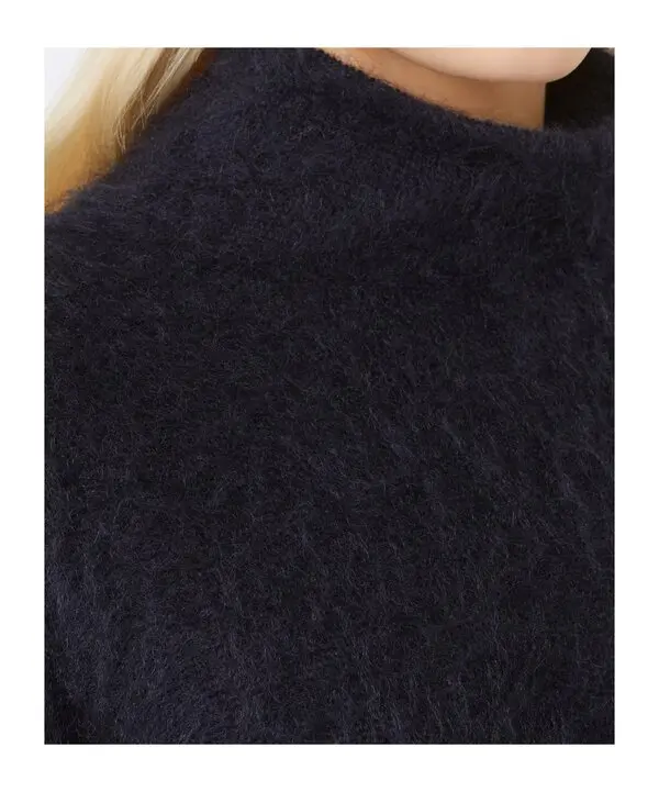 Max Mara Umile Long-sleeved Knitted Jumper - Navy Blue