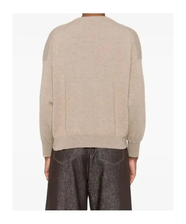 Brunello Cucinelli Monile Detailed Cropped Sweater - Nude