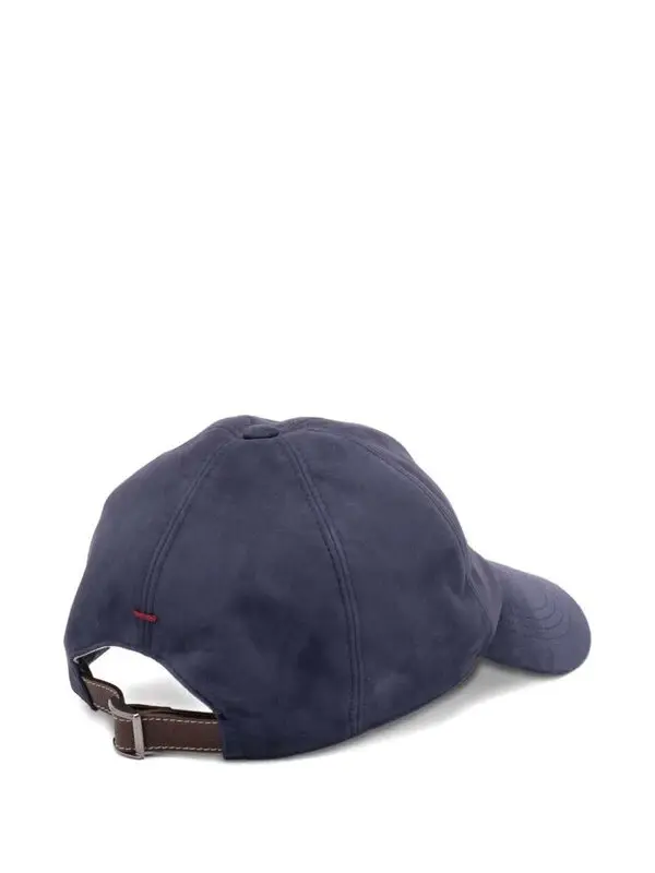 Brunello Cucinelli Baseball Cap With Letter Logo - Black