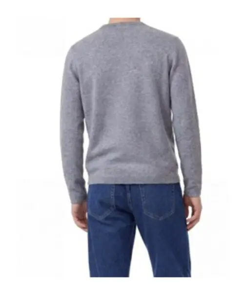 THE ROW Crew Neck Sweater With Ribbed Cuffs And Hem - Gray